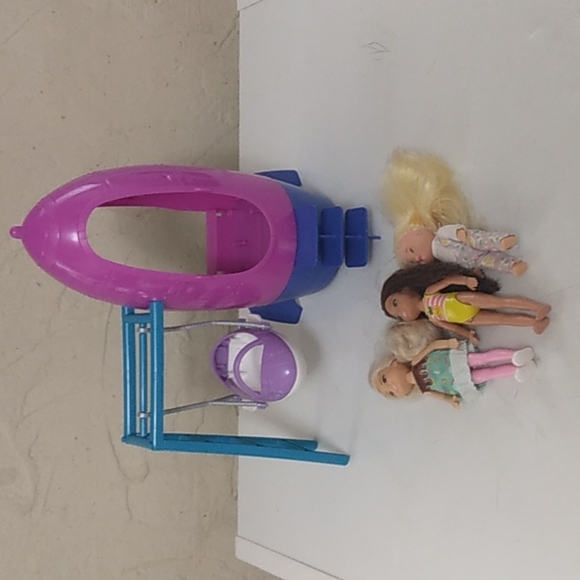 Mattel | Toys | Barbie And Kelly Rocket Ship Playset With 3 Dolls ...